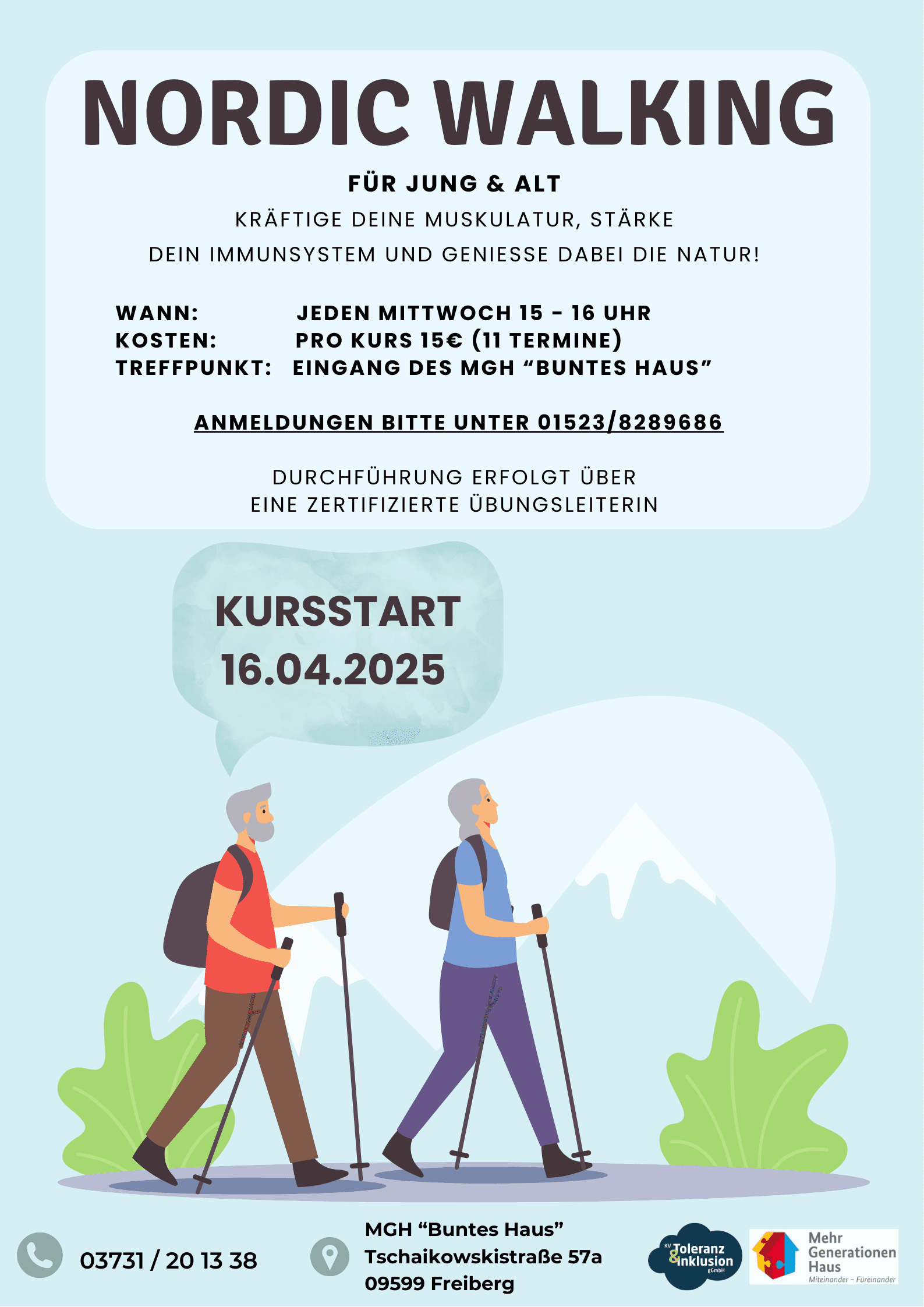 Nordic Walking für Jung und Alt | KV Toleranz & Inklusion gGmbH